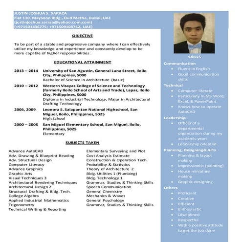 new_Justin Joshua Saraza_Resume | DOCX