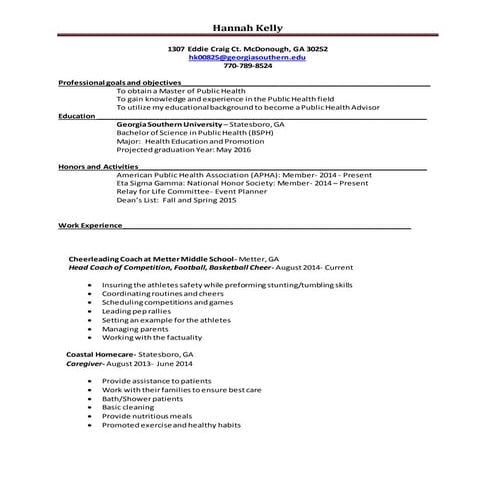 Melinda Craig's resume (updated 3-11-16) | DOCX