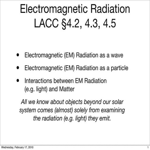 A1 03 EM Radiation | PDF