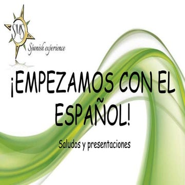 Saludos Y Presentaciones En Espanol
