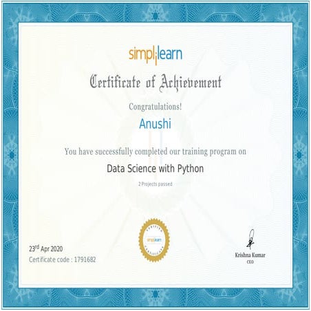Certificate1 | PDF