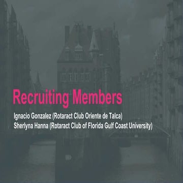 Recruiting Members | PPTX