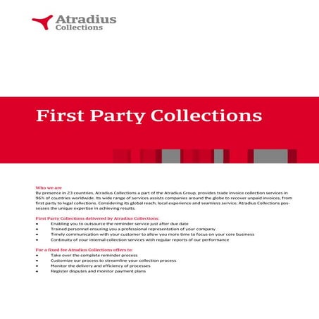 First Party Collections flyer | PDF
