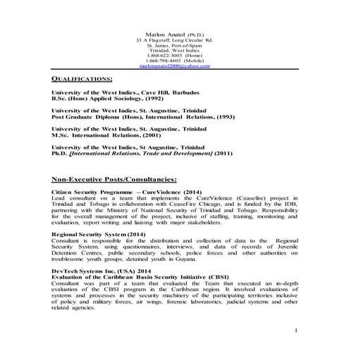 Marlon_Resume_Jan 2014_Professional | PDF