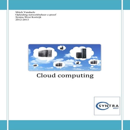 eindwerk syntra cloud computing final | PDF