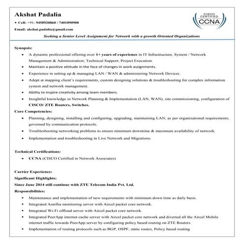 Akshat Padalia Resume | DOC