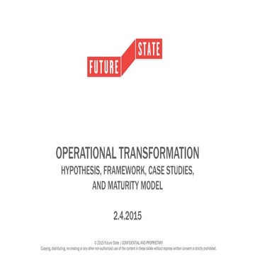 Operational Transformation Framework | PPT