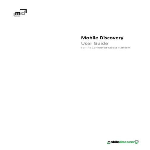 Mobile Discovery User Guide v9 | PDF