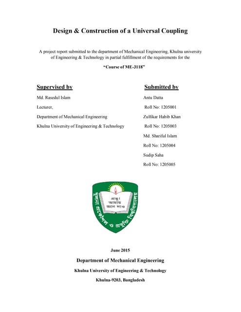 03 universal coupling | PPTX