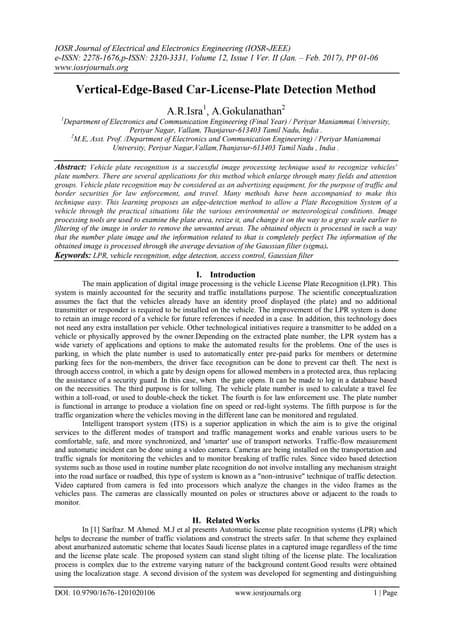 Indonesian license plate recognition with improved horizontal-vertical ...