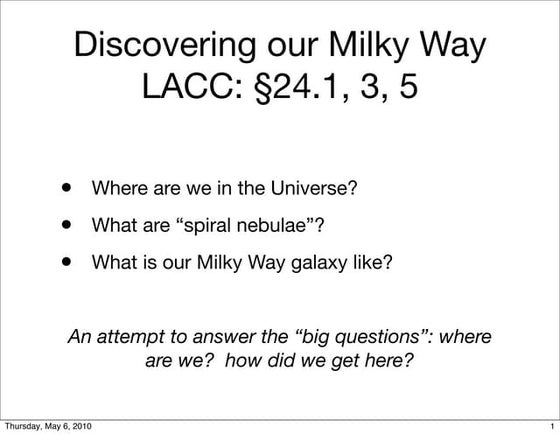 Milky way galaxy | PPTX | Space and Astronomy | Science