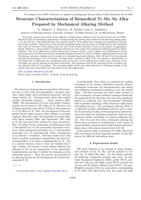 Ball milling method for nanomaterials synthesis | PPTX | Chemistry ...