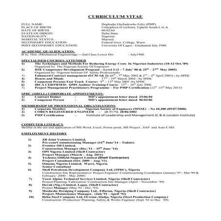 Update - CV[2 e] - --AIS | PDF