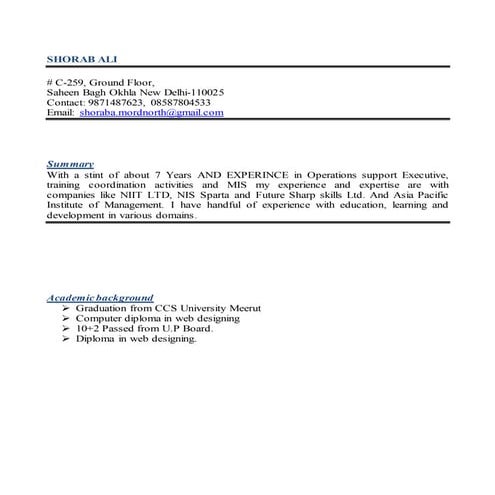 Shorab_CV[1] | PDF