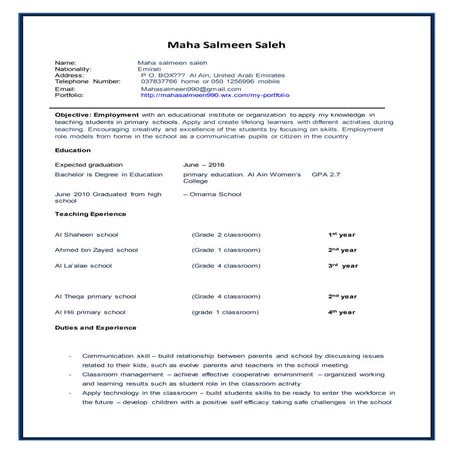 maha cv draft | DOCX