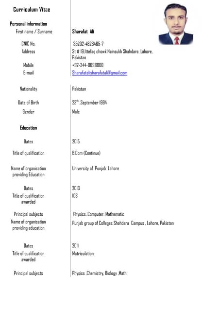 AMNA IMRAN CV - PDF | PDF