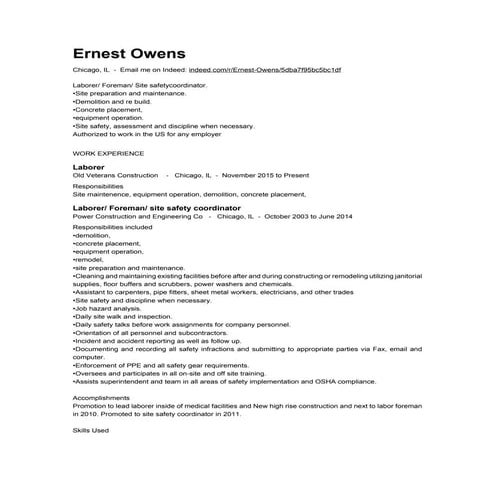 Taiwan Resume[ new 6.BB ] Construction | DOCX