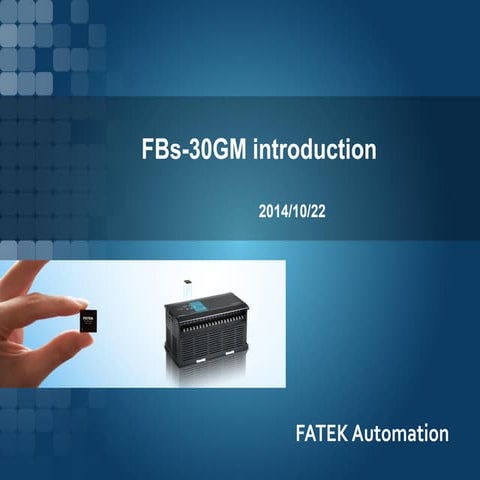 30GM intro 10232014 | PPT