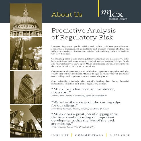 MLEX About Us | PDF