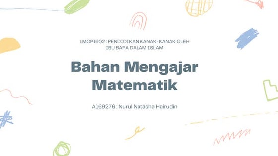 A163416 bahan mengajar matematik (2) | PPT