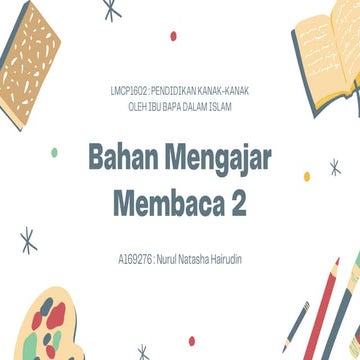 A169276 : Bahan Mengajar Membaca 2 | PDF