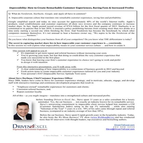 Impeccability - Abstract and Bio | PDF