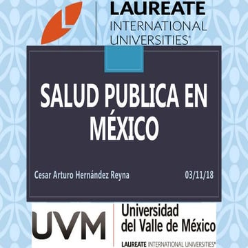 Salud Publica En Mexico Pptx 5107