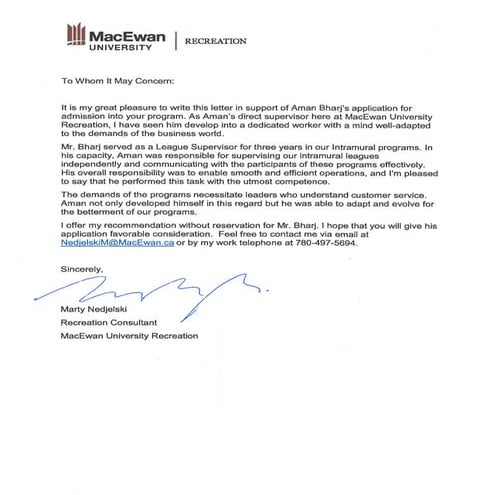 KAGB-Recommendation Letter | PDF
