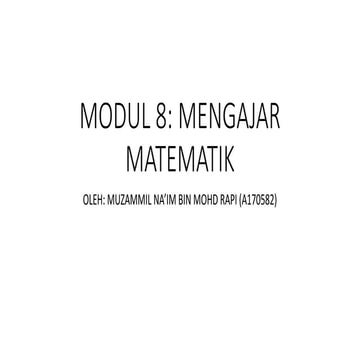 (A170582) modul 8 | PPT