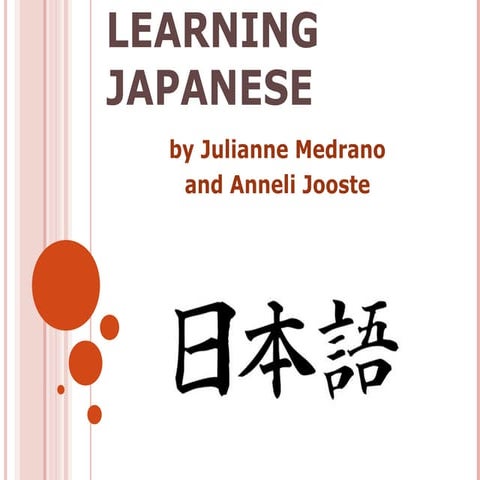 Learning Japanese | PPT