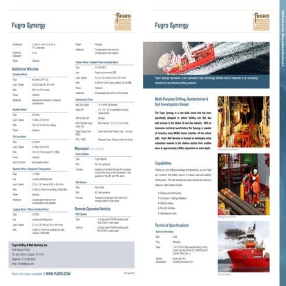 Fugro-Synergy_(2010)_Drillship-Brochure_FWS | PDF
