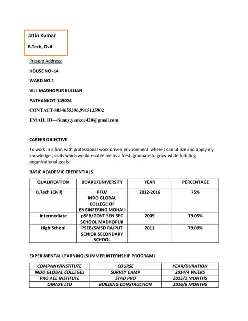 MY TEACHING RESUME 2016 | PDF