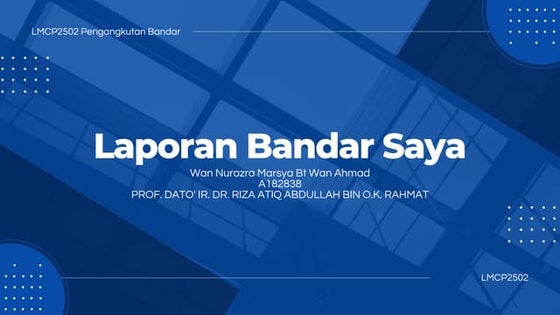LAPORAN BANDAR ANDA (A169463) | PPT