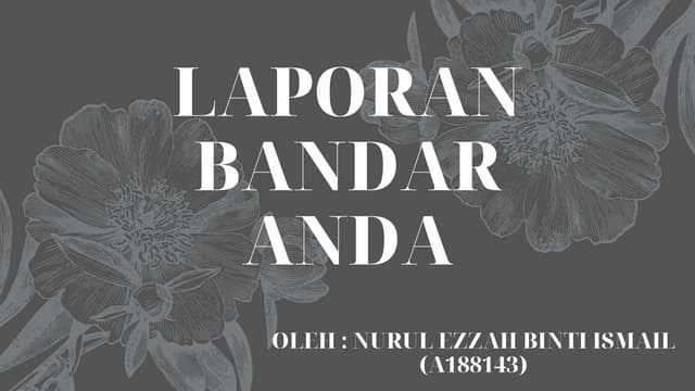 Laporan Bandar Anda | PPTX
