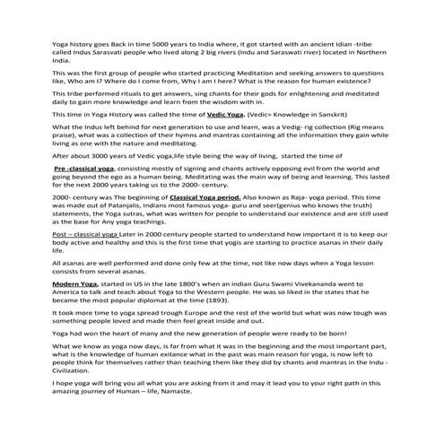 HISTORY OF YOGA | PPTX