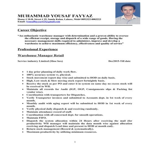 Store-Incharge-Resume | DOCX