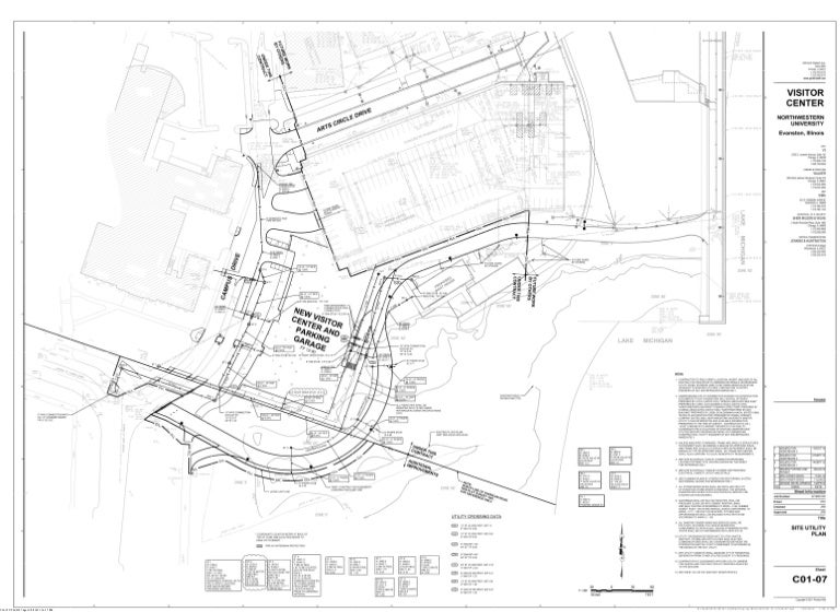 A19 site and construction plan - nu visitors center fire lane 10.22.12