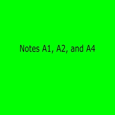 A1,a2,a4 notes | PPT