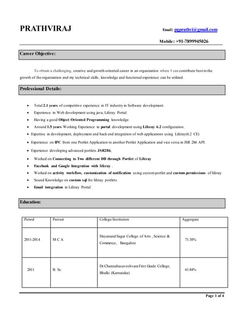 Vikash kumar java developer -1.5 years of exp | DOCX