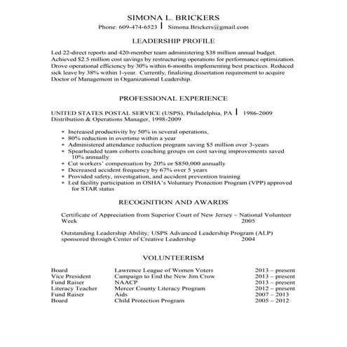 Two Page Resume | PDF