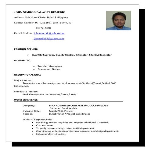John CV | DOC