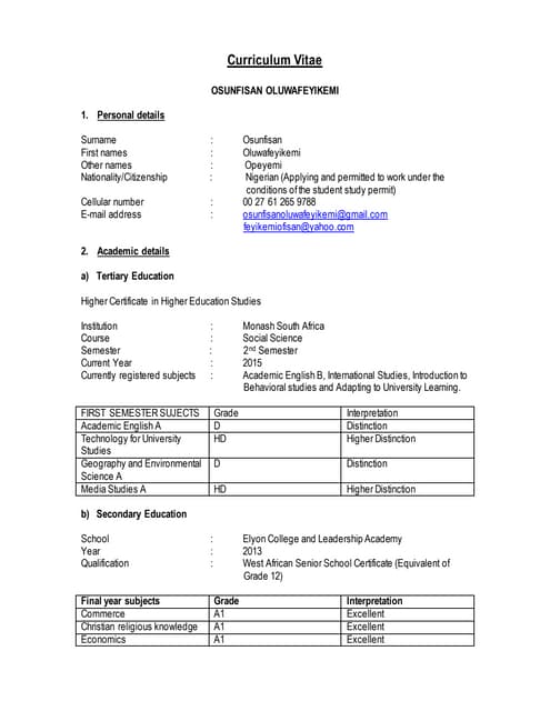 CURRICULUM VITAE peter | PDF
