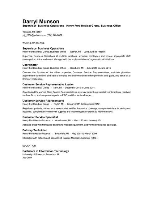 Tiyana_Professional Resume – 01 | PDF