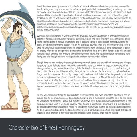 Amanda Squeo Character Design: Ernest Hemingway | PDF