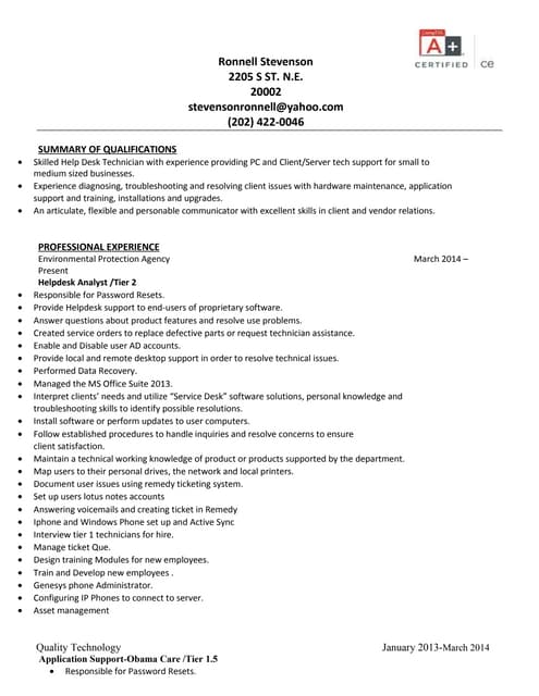 James Whitehead Resume 2016a | DOC