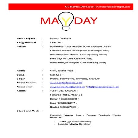 CV mayday | PDF
