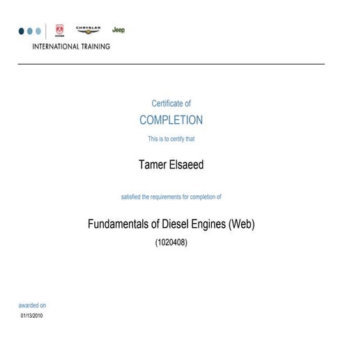 Fundamentals of Diesel Engines | PDF