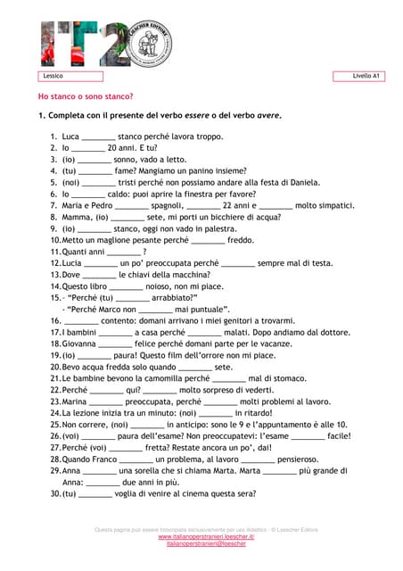 CHIAVI: Nuovo Progetto italiano 1 – Libro dello studente | PDF