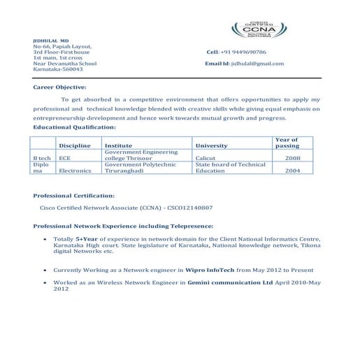 Networking Essentials - CISCO Certificate