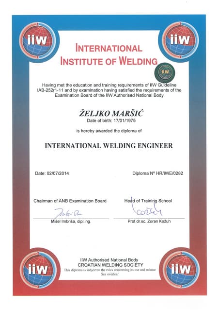 International Welding Engineer | PDF